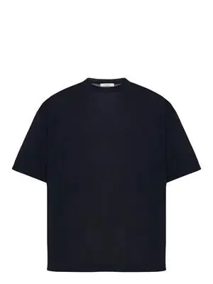 THE ROW Dlomu Wool T-shirt - Navy