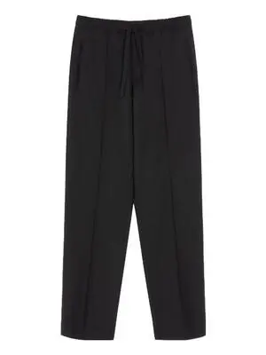 Valentino Garavani Drawstring Straight Leg Pants - Black