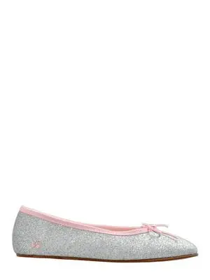 Bonpoint Lisa Bow Ballerinas - Silver