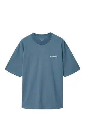 ALLSAINTS Allsaints Underground Logo T-Shirt Wave Blue