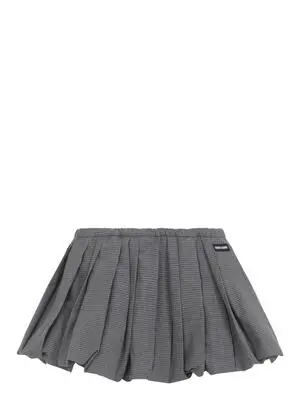 Miu Miu Pleated Midi Skirt - Grey
