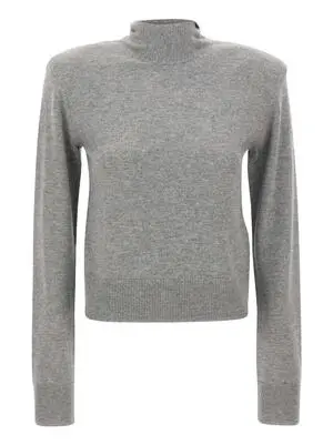 ROTATE BY BIRGER CHRISTENSEN Tie-neck Sweater - Grey