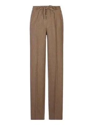 Kiton Drawstring Casual Pants - Brown