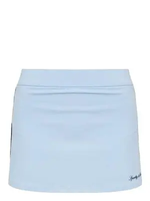 SPORTY  RICH Sporty & Rich Midi Skirt With Elasticated Waistband - Blue