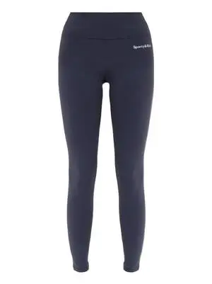 SPORTY  RICH Elastic Waist Leggings - Black