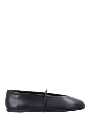 Miu Miu Round-toe Ballet Flats - Black