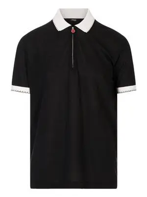 Kiton Short-sleeved Polo Shirt - Black