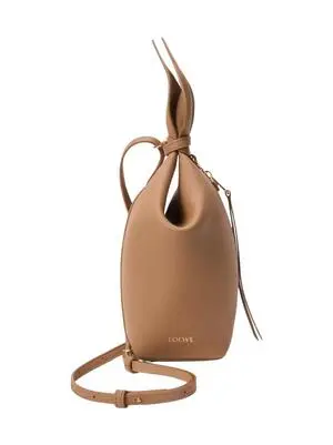 Loewe Scarf Backpack In Smooth Calfskin - Mocha