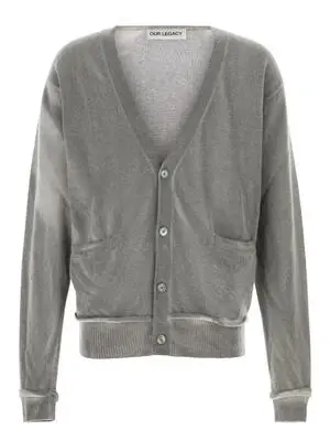 OUR LEGACY Our Legacy V-Neck Cardigan With Button Closure And Pockets