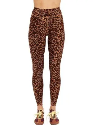 The Upside Malawi High-rise Performance Trousers - Leopard