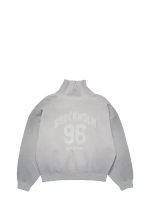 Acne Studios High-neck Logo Graphic Sweater - Gray