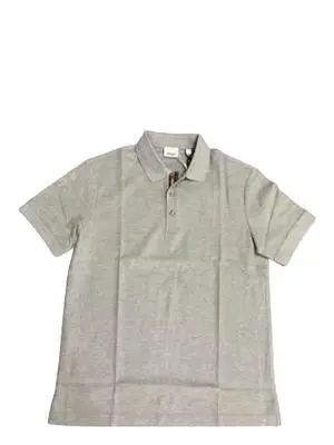 Burberry Cotton Polo Shirt - Gray