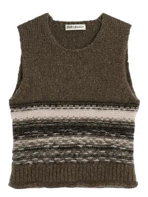 OUR LEGACY Our Legacy Blur Fair Isle Knit Vest
