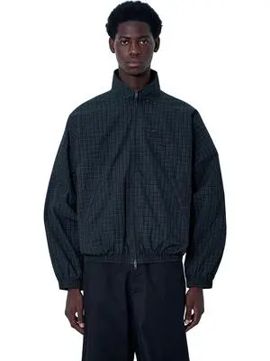 Balenciaga Checked Zip Jacket - Blue