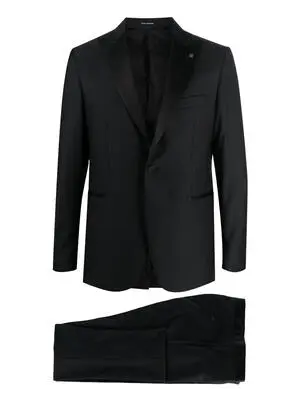Tagliatore Wool Tuxedo - Black