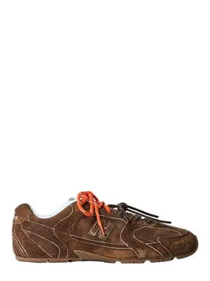 Miu Miu X New Balance 530 Suede Sneakers - Brown