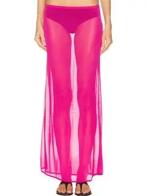 LESET Jack Midi Skirt - Amaranth
