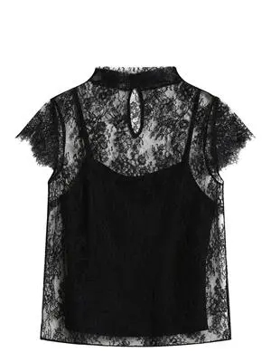 POSSE Posse Blake Lace Silk Top