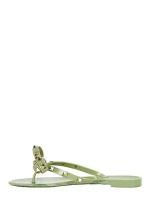 Valentino Garavani Valentino Garavani Rockstud Thong Sandal Cleared Mint
