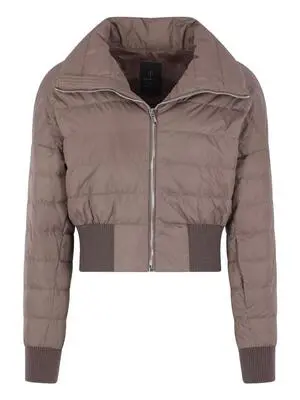 RICK OWENS + MONCLER Quilted Down Jacket - Brown