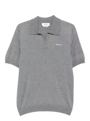 Alexander McQueen Logo-embroidered Short-sleeve Top - Grey