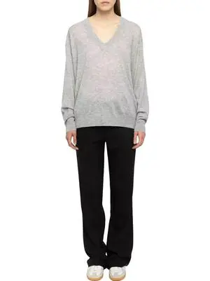 Zadig&Voltaire Swyny" Cashmere V-neck Jumper - Grey