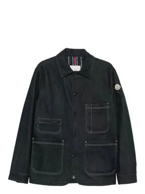 Moncler Patch-pocket Denim Jacket - Blue