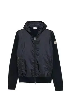 Moncler Logo Patch Hoodie - Blue