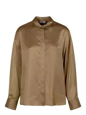 Peserico Polo Collar Shirt - Neutrals
