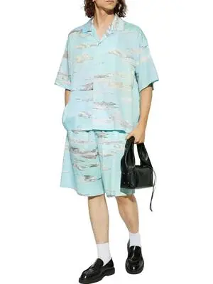 Moschino Cloud Print Shorts - Blue