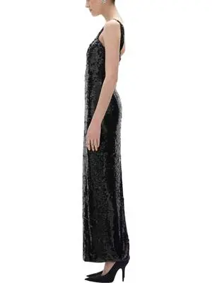 Rachel Gilbert Kayla Sequin-embellished Gown - Black