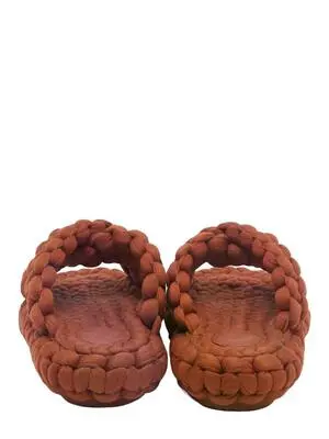 Chloé Kamy Braided Platform Sandals - Brown