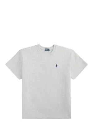 Polo Ralph Lauren Embroidered Logo Cotton T-shirt - Grey