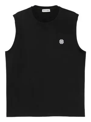 STATE OF ORDER Indian Team Logo-embroidered Sleeveless Vest - Black
