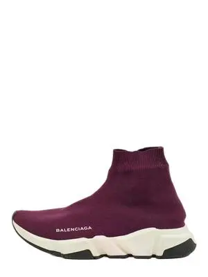 Balenciaga Speed Knitted Slip-on Sneakers - Red