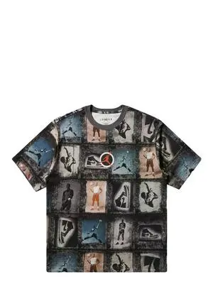 JORDAN Flight Club Printed Cotton T-shirt - Grey