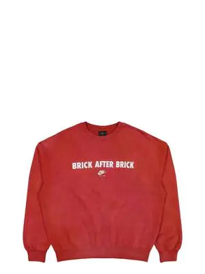 JORDAN X Bike Air Nigel Sylvester Fleece-texture Sweatshirt - Red