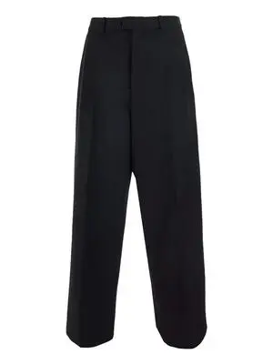 Balenciaga Pressed Crease Trousers - Black