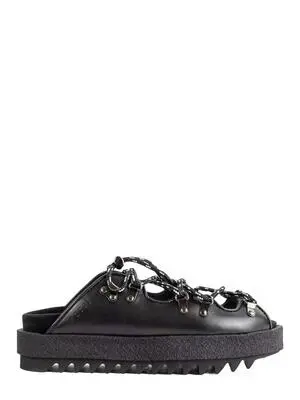 Sacai Platform Mules - Black