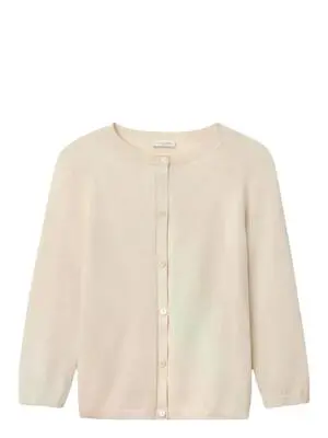 Lafayette 148 New York Cropped Button-front Cardigan - Neutrals