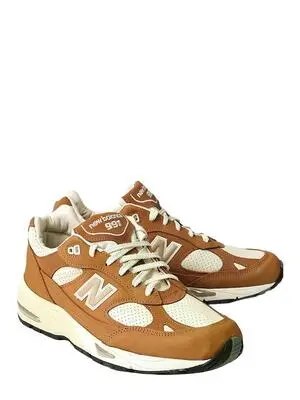 NEW BALANCE Suede-panel Sneakers - Brown