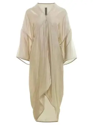 Rick Owens Draped V-neck Dress - Neutrals