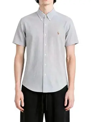 Polo Ralph Lauren Embroidered-logo Button-down Shirt - Brown