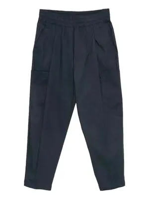 YES LONDON Elasticated Waist Cargo Pants - Blue