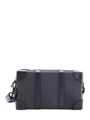 LOUIS VUITTON Soft Trunk Wallet Monogram Taurillon Leather Crossbody Bag - Black