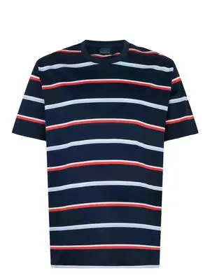 Paul & Shark Striped Cotton T-shirt - Blue