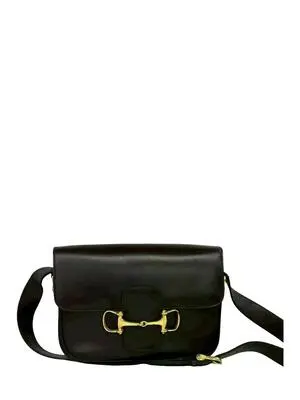 Celine Leather Crossbody Bag - Brown