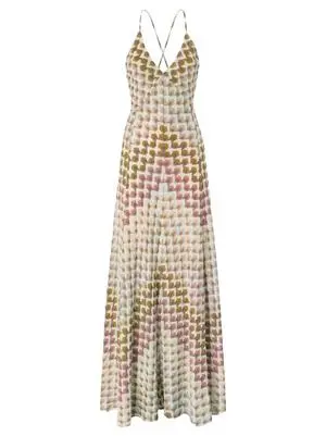 Missoni Zigzag-knit Open-back Dress - Neutrals