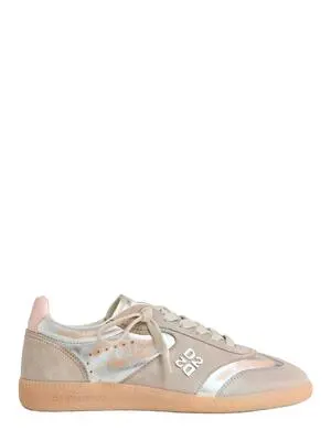Dsquared2 Suede And Laminated Leather Sneakers - Neutrals