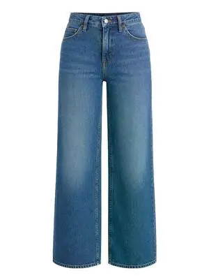 LEEM Stella Wide-leg Denim Jeans - Blue